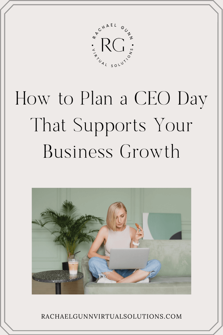 Planning Your CEO Day to Achieve Your Business Goals | Rachael Gunn