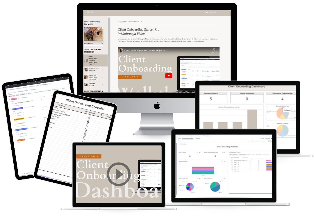 Client Onboarding Starter Kit Opt-In Page | Rachael Gunn